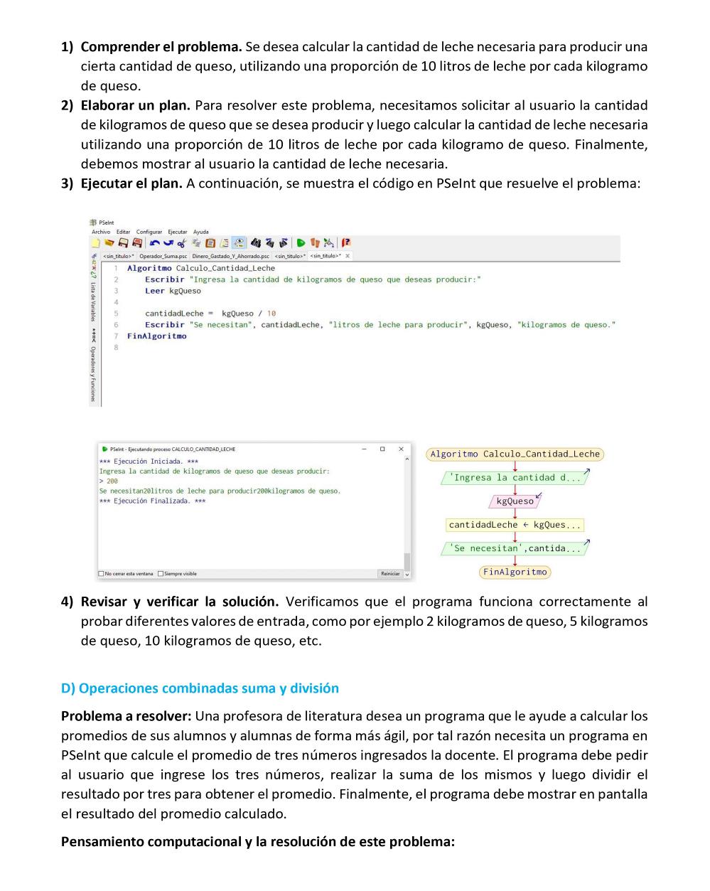 Pensamiento Computacional Pseint Introducción